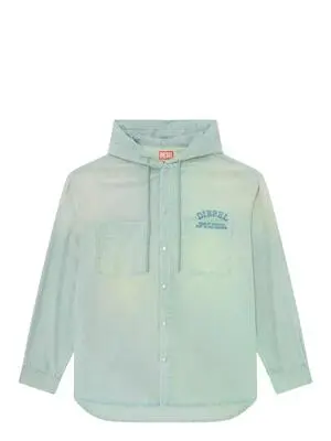 DIESEL® Dewny Hooded Overshirt - Blue