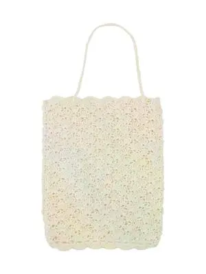 NICCOLO PASQUALETTI Crocheted Tote Bag - Neutrals