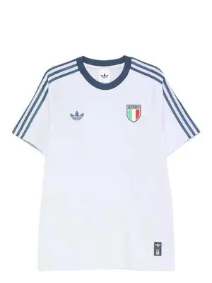 Adidas X Italia Stripe-detail T-shirt - Blue