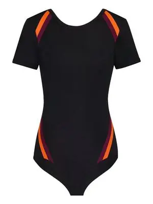 Saint Laurent Short-sleeve Knitted Bodysuit - Black