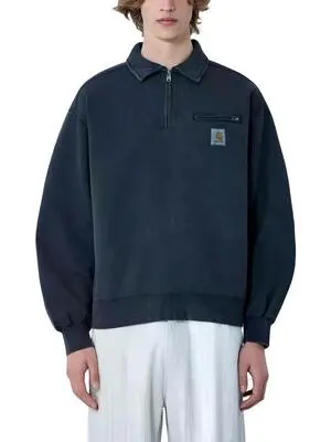 Carhartt Work In Progress Quarter-zip Sweatshirt - Blue