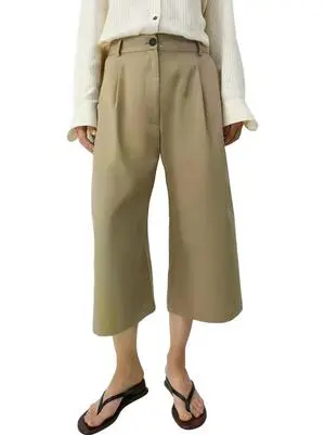 CORDERA Pleated Trousers - Neutrals
