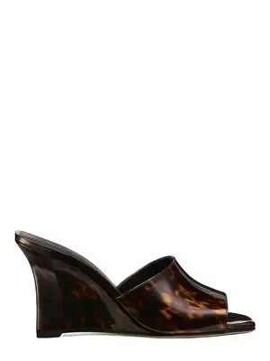 STUART WEITZMAN Vinnie Wedge Sandals - Brown