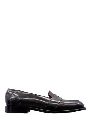 Alden 684 Full-strap Leather Loafers - Red