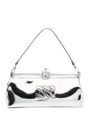 Casadei Logo-detail Shoulder Bag - Grey