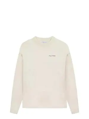 Maison Labiche Logo-embroidered Sweatshirt - Neutrals