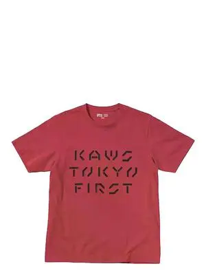 KAWS X Uniqlo Tokyo First Grapic-print T-shirt - Red