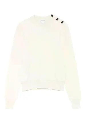 Bottega Veneta Button-detailed Sweater - Neutrals