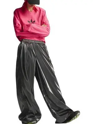 ADIDAS Logo Wide-Leg Tracksuit Bottoms