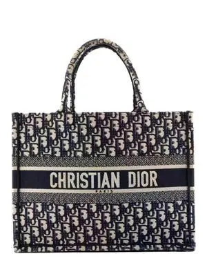 DIOR Christian Dior Oblique Canvas Medium Tote Bag