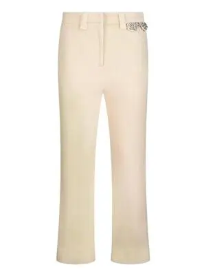 Liu Jo Mid-rise Cropped Trousers - Neutrals