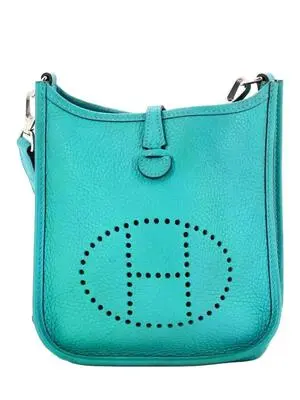 Hermès Evelyne Tpm Crossbody Bag Clemence Leather - Blue