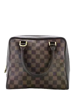 LOUIS VUITTON Brera Handbag Damier Satchel - Brown
