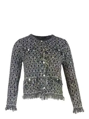 Maje Mimir Tweed Jacket - Blue