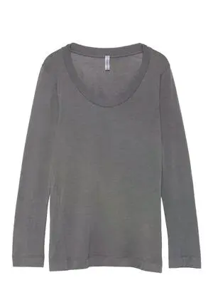 DANIELE FIESOLI Long-sleeve Scoop-neck T-shirt - Grey