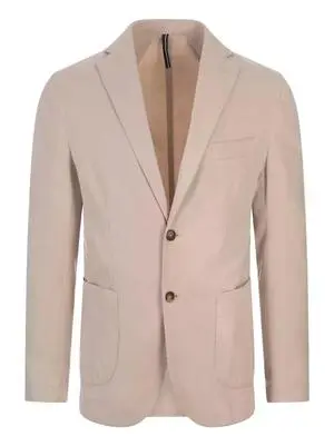 RUSSOCAPRI Oxford Single-breasted Blazer - Brown