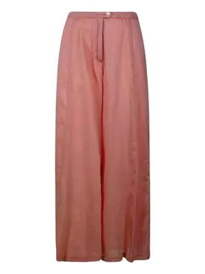 FORTE_FORTE Elasticated Palazzo Pants Pink