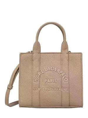 Karl Lagerfeld Rue St-guillaume Mini Tote Bag - Neutrals
