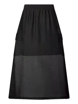 Liu Jo Mesh Maxi Skirt - Black
