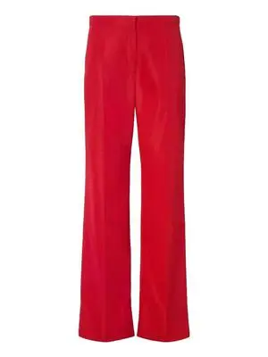 Fendi Logo-detail Trousers - Red