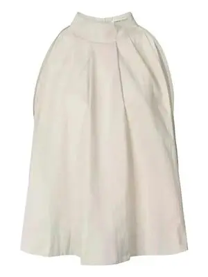 RABENS SALONER High-neck Blouse - Neutrals