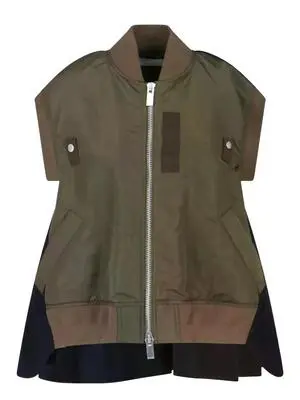 Sacai Zip Gilet - Blue