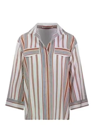 MR.MRS SHIRT Striped Pocket Shirt - White