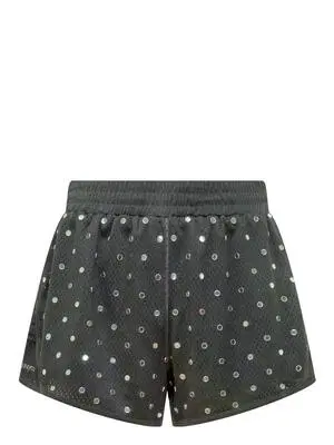 PINKO Mesh Strass Shorts