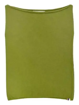 Extreme Cashmere Breeze Boat-neck Top - Green