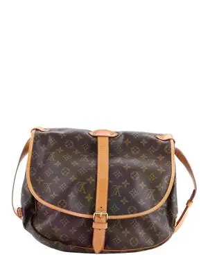 LOUIS VUITTON Louis Vuitton Saumur 35 Monogram Canvas Crossbody Bag