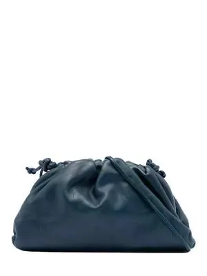 Bottega Veneta Lambskin The Mini Pouch Crossbody Bag Blue