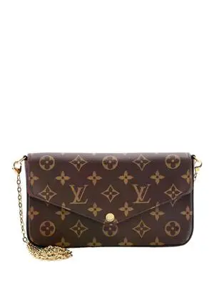 LOUIS VUITTON Felicie Pochette Monogram Canvas - Brown