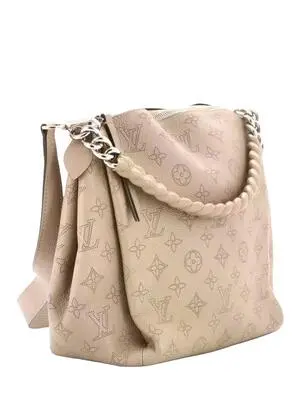LOUIS VUITTON Babylone Hobo Bag Mahina Leather Bb - Neutrals