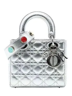 Dior Christian Dior 2017 Small My ABCDIOR Lady Dior Satchel Silver