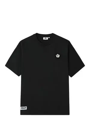 CHOCOOLATE Embroidered Bear-patch T-shirt Black