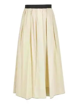 TELA Pleated Maxi Skirt - Neutrals