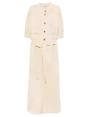 BLAZÉ MILANO Donzi Berber Midi Dress - Neutrals