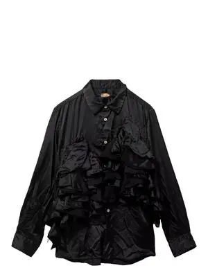 Comme Des Garçons Ruffled Shirt - Black