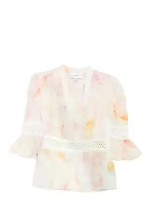 WE ARE KINDRED Peplum-hem Blouse - Neutrals