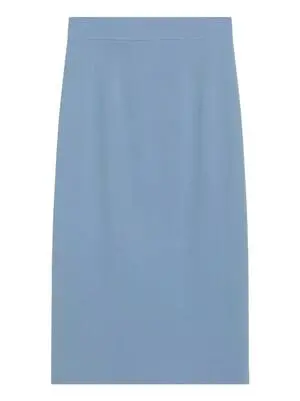 Dolce & Gabbana Cady Pencil Skirt - Blue