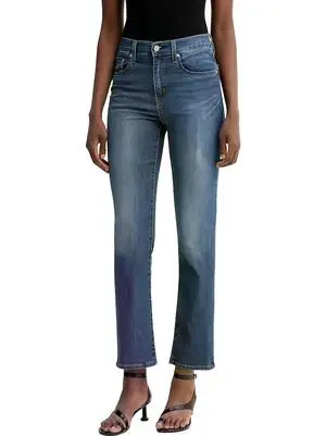 LEVI'S 724 High Rise Straight Leg Jeans - Blue