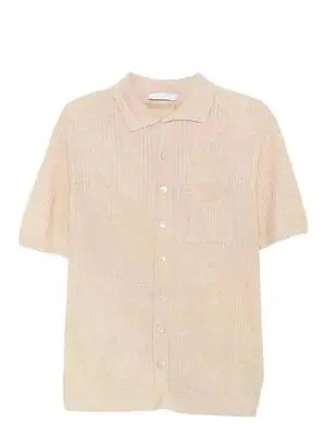 DANIELE FIESOLI Buttoned Pocket Linen Jacket - Neutrals
