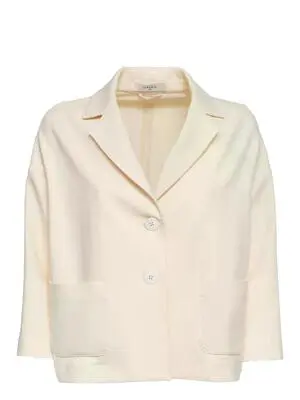 CIRCOLO 1901 Fleece Button Caban - Neutrals