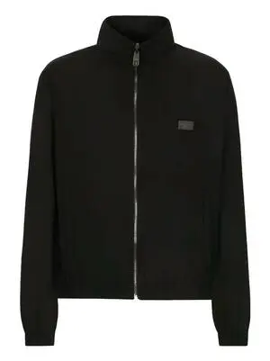 Dolce & Gabbana Light Nylon High Neck Jacket - Black