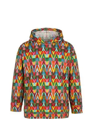 Valentino Garavani Patterned Hoodie - Red