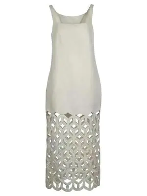 Valentino Garavani Cut-out Midi Dress - Neutrals