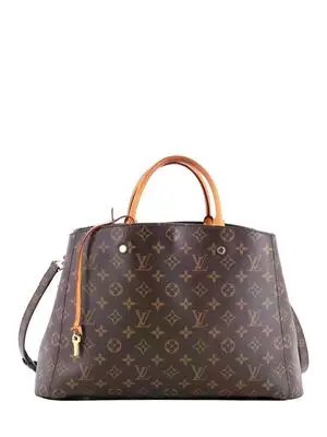 LOUIS VUITTON Montaigne Gm Tote Bag Monogram Canvas - Brown