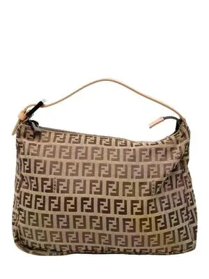 Fendi 2000-2010 Zucchino Canvas Baguette - Brown