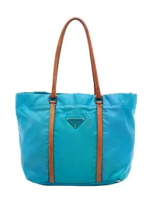 Prada Tessuto Tote Bag - Blue