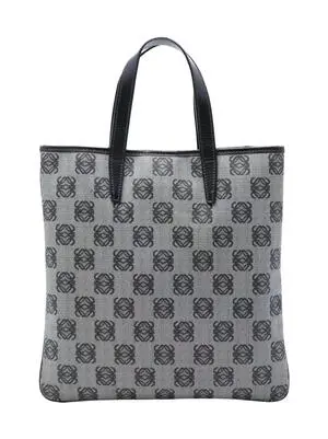 Loewe 2010 Anagram Coated Canvas Tote Bag - Grey